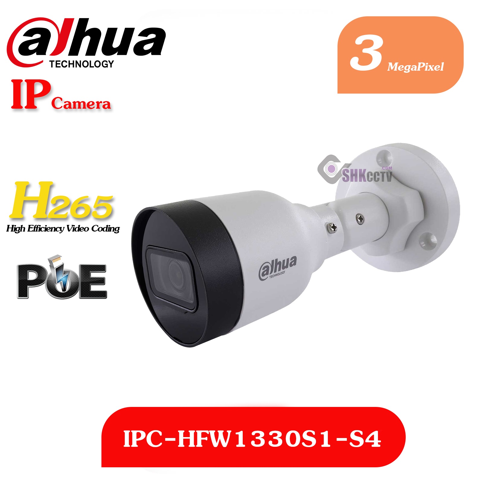 دوربین IPC-HFW1330S1-S4 بالت شبکه 3 مگاپیکسل برند داهوا – سیما حفاظ خزر ...